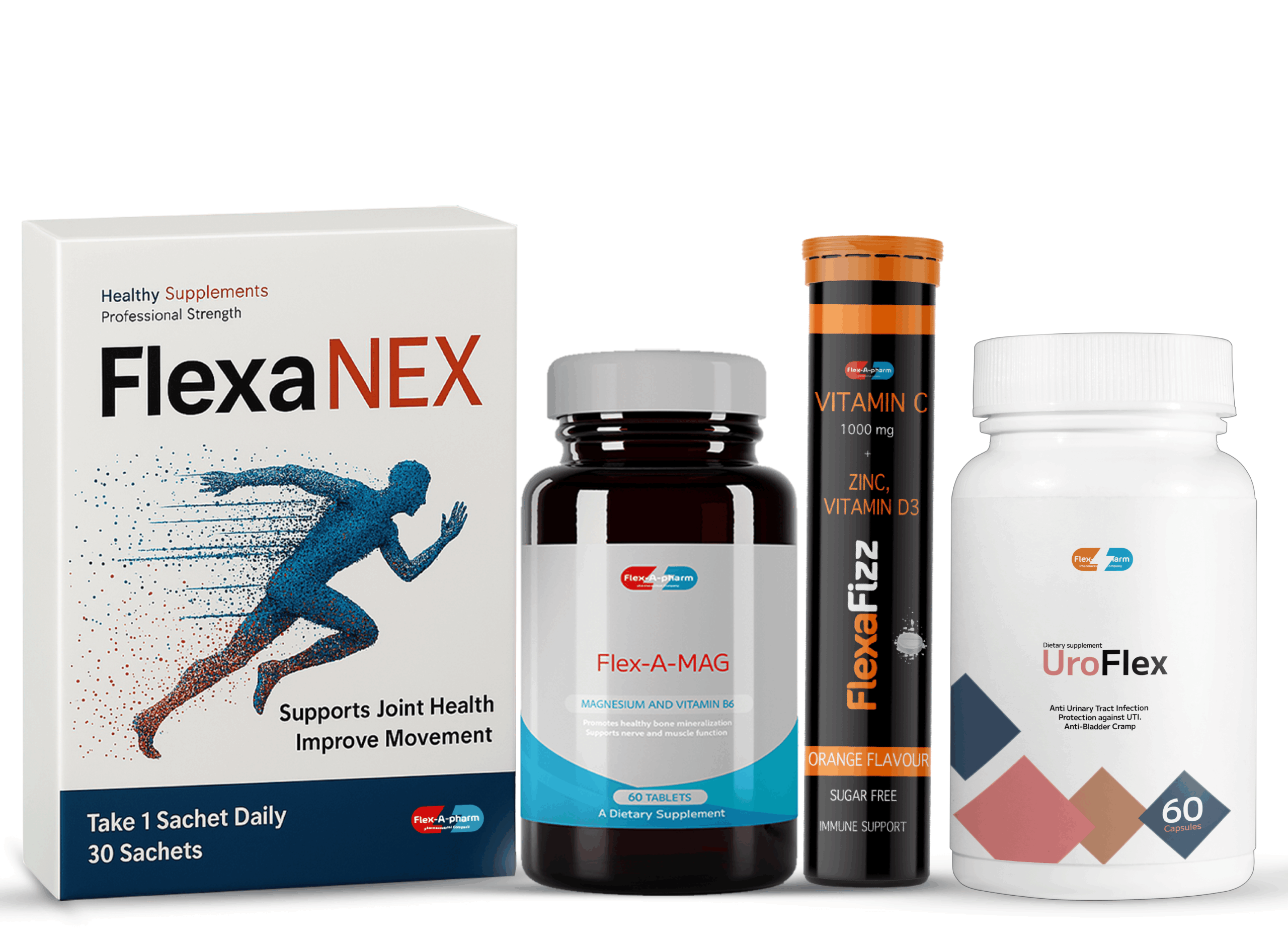 Flexa Pharm – Suplemente për Imunitet, Energjinë dhe Shëndetin e Nyjeve